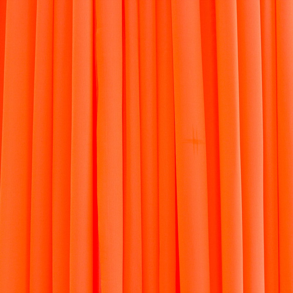 Fluro Orange Chiffon Drape Hire | Feel Good Events | Melbourne