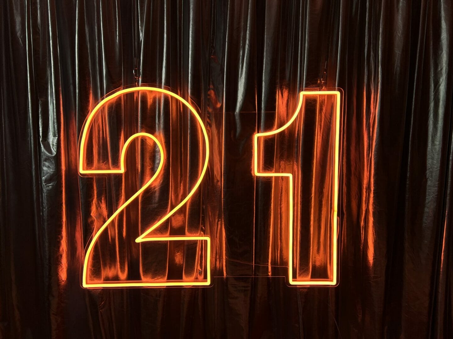 Neon Sign - 21 | Feel Good Events | Melbourne